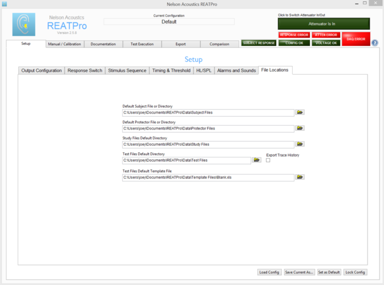 REAT file locations | VIacoustics
